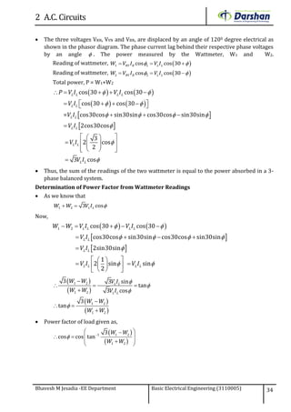 Basic Electrical Engineering- AC Circuit | PDF