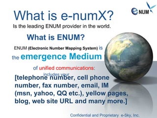 ENUM Presentation slide ( Malaysia Market ) | PPT