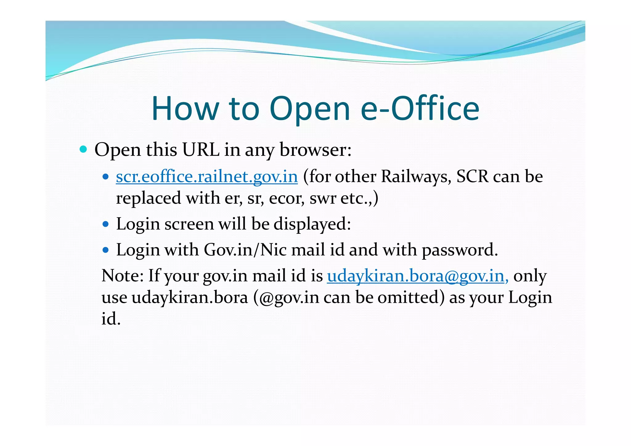 E office presentation | PDF