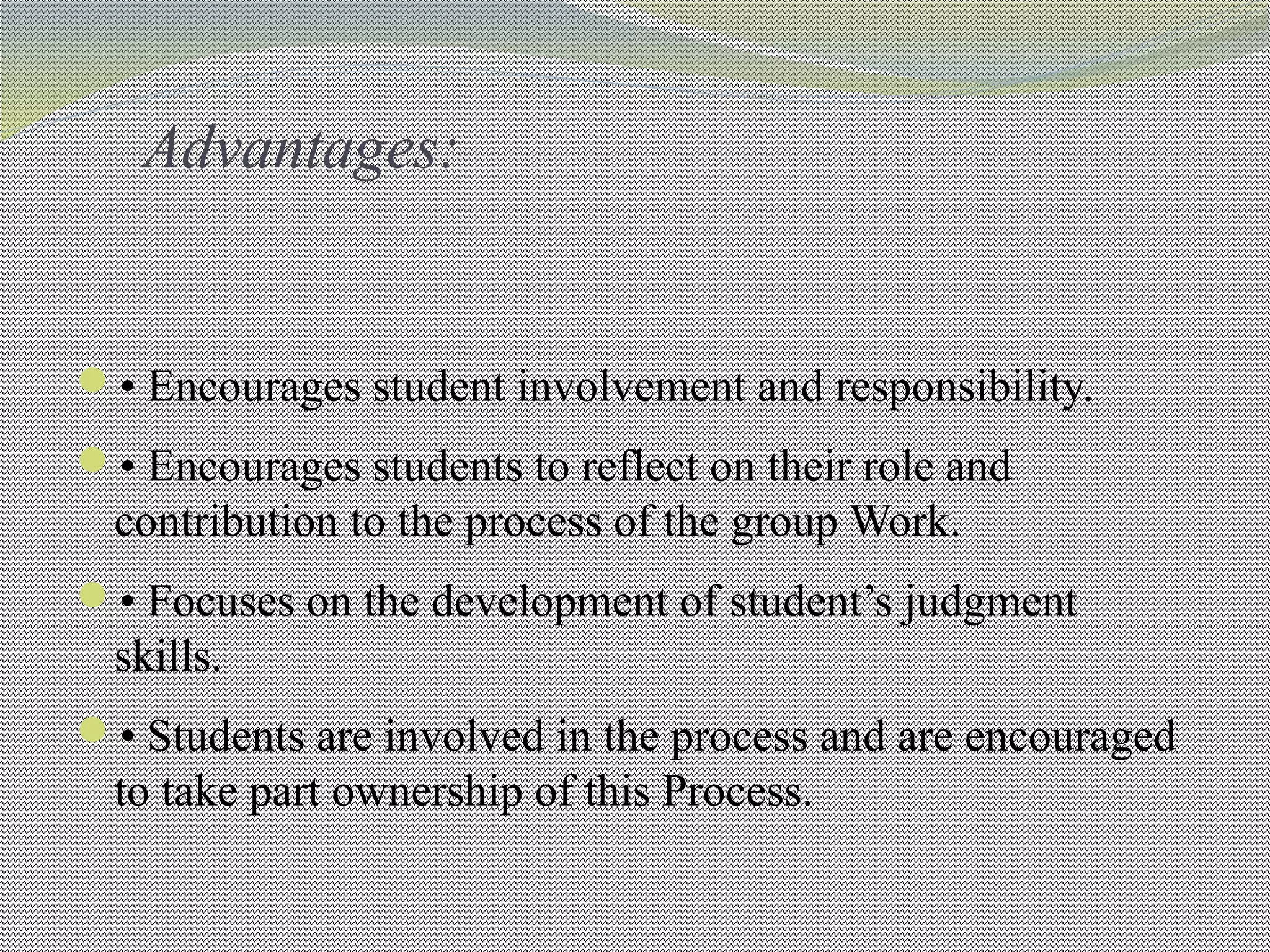 self and peer. evaluation | PPT