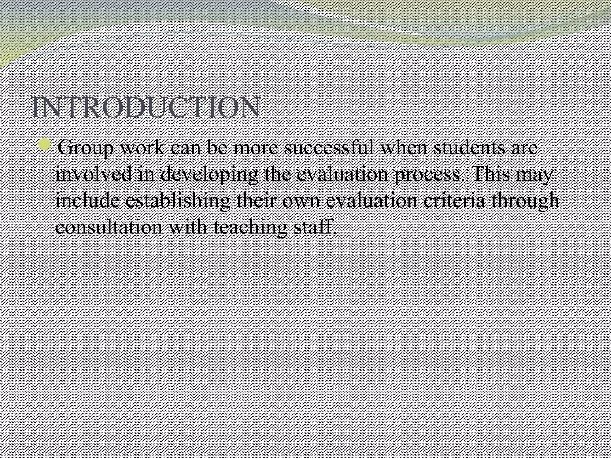 self and peer. evaluation | PPT