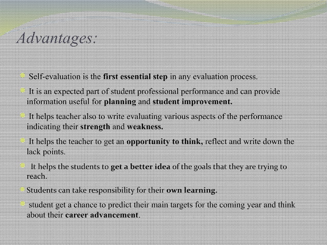 self and peer. evaluation | PPT