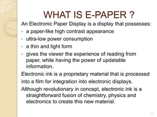 Electronic paper | PPTX