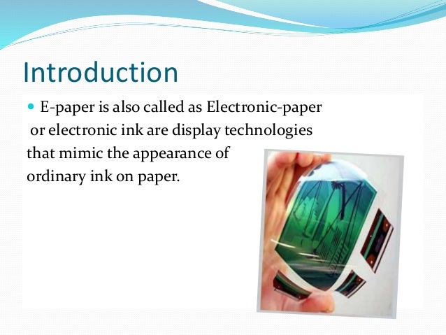 E paper