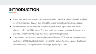 E paper technologies | PPT