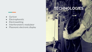 E paper technologies | PPT