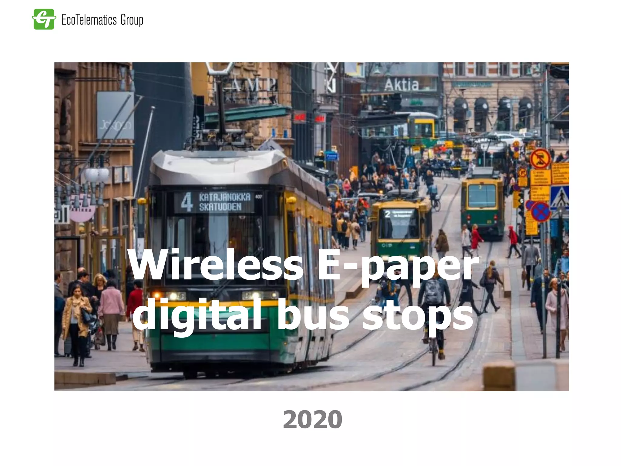 E-paper bus stop solutions | PDF