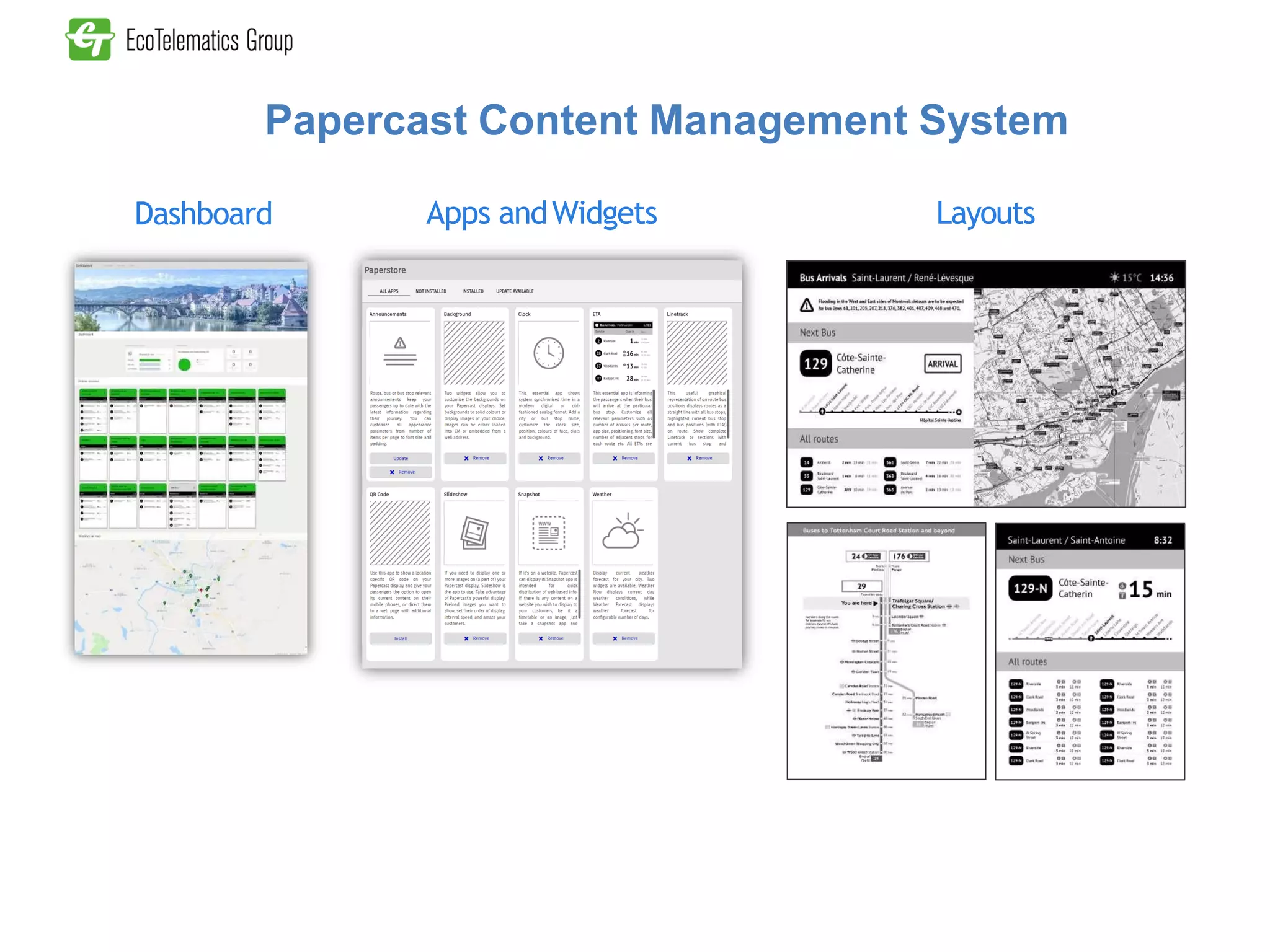 E-paper bus stop solutions | PDF