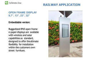 E-paper bus stop solutions | PDF