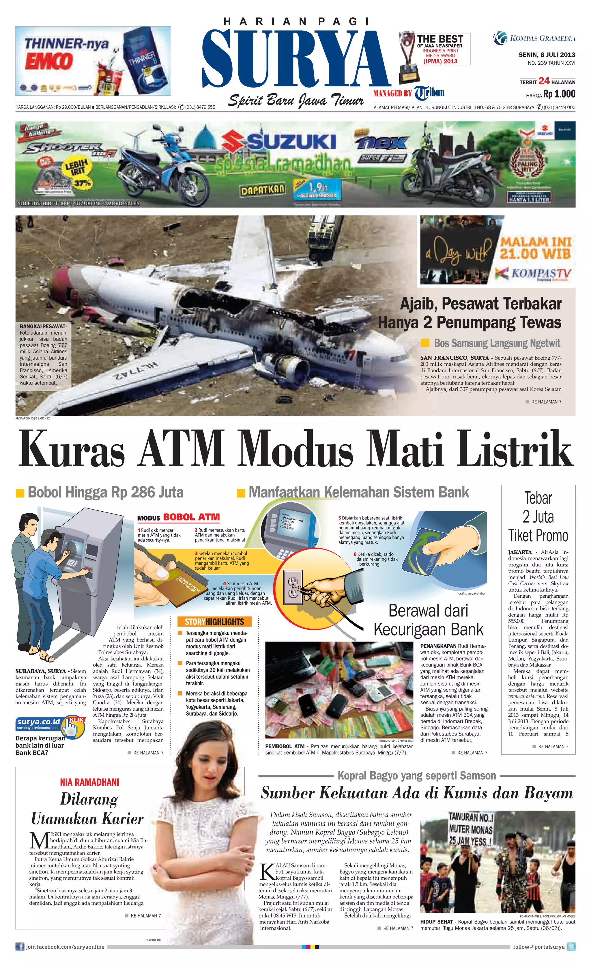 Epaper Surya 8 Juli 2013 | PDF