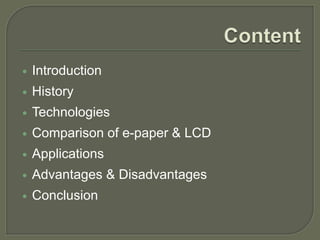 E paper Technology ppt | PPTX