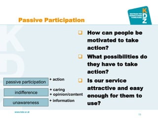 The E-Participation Ladder – Advancing from Unawareness to Impact ...