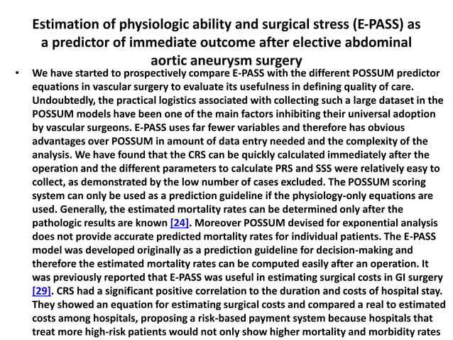 E pass scoring | PPT | Heart and Cardiovascular Diseases | Diseases and ...
