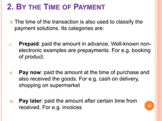 E-payment and E-payment System (EPS) / Classification of E-payment | PPTX
