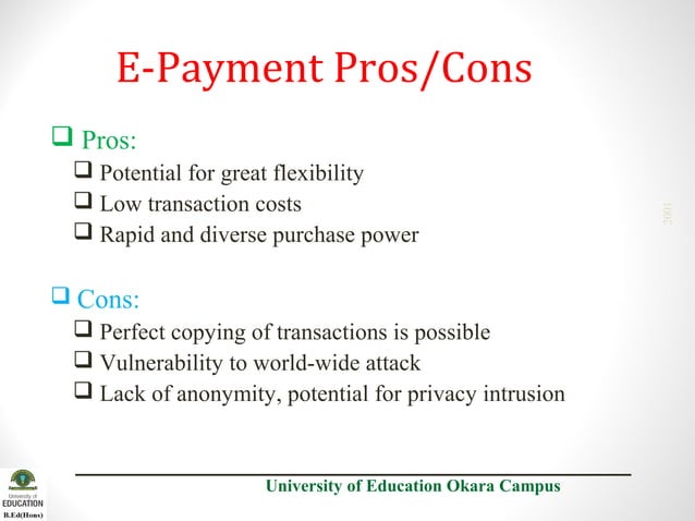 E Payment Methods | PPT