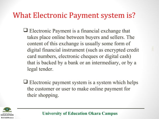 E Payment Methods | PPT