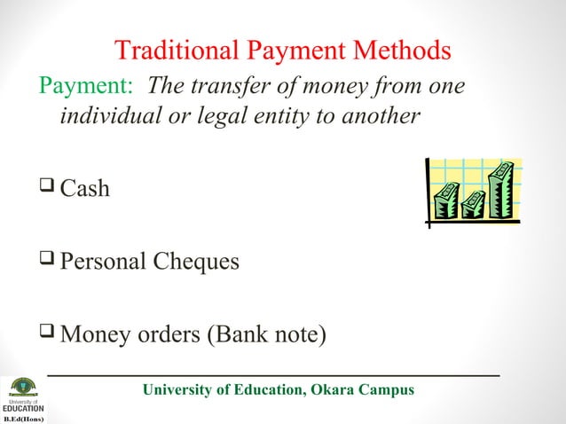 E Payment Methods | PPT