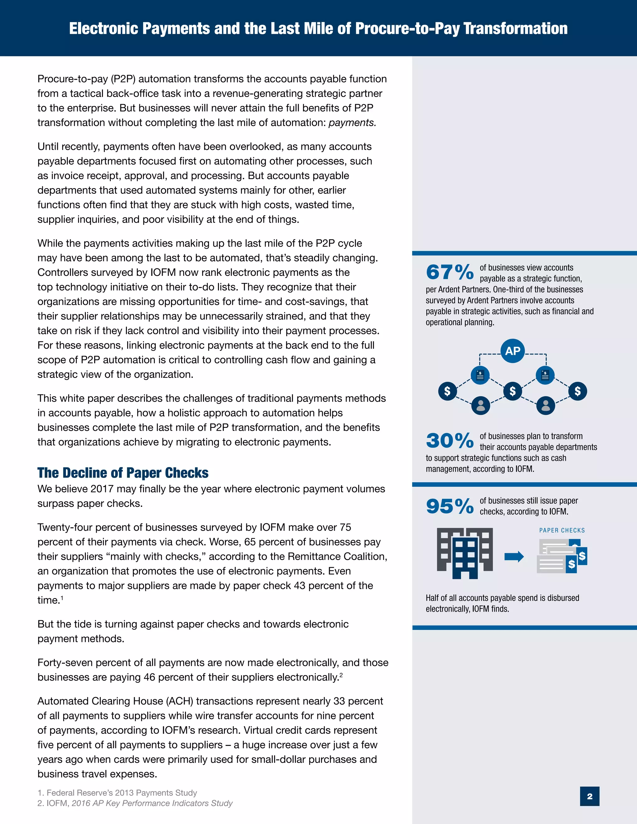 Electronic Payments and the Last Mile of the Procure-to-Pay ...