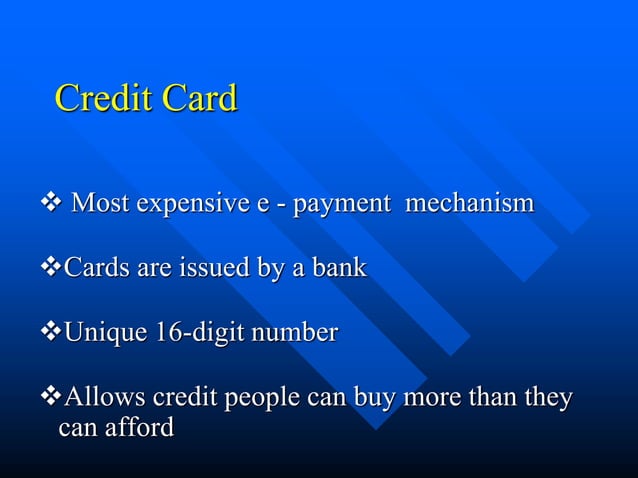 E-Payment System - R.D.Sivakumar | PPT | Credit Cards | Personal Debt