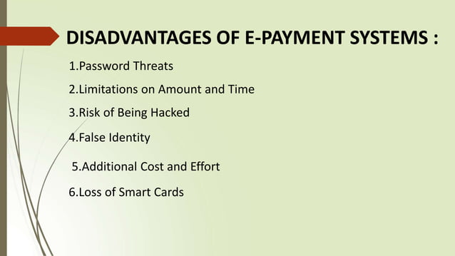 E-PAYMENT SYSTEMS.PPT.pptx | Credit Cards | Personal Debt