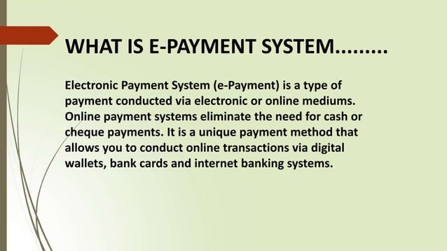 E-PAYMENT SYSTEMS.PPT.pptx | Credit Cards | Personal Debt