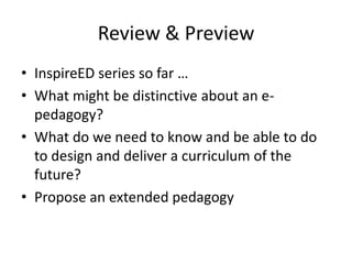 Is there an E pedagogy? | PPTX