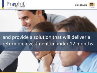 Prophit E-Planner - Supply Chain Planning - Prophit Systems | PPTX