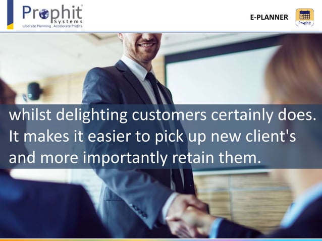 Prophit E-Planner - Supply Chain Planning - Prophit Systems | PPT