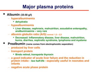Laboratory diagnosis of plasma proteins, plasma enzymes and tumor markers.ppt