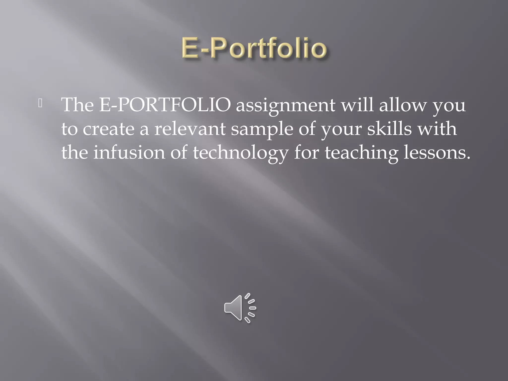 E portfolio Design and Creation | PPT | Education