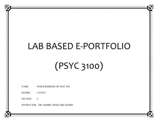 Lab Based E-portfolio | DOCX