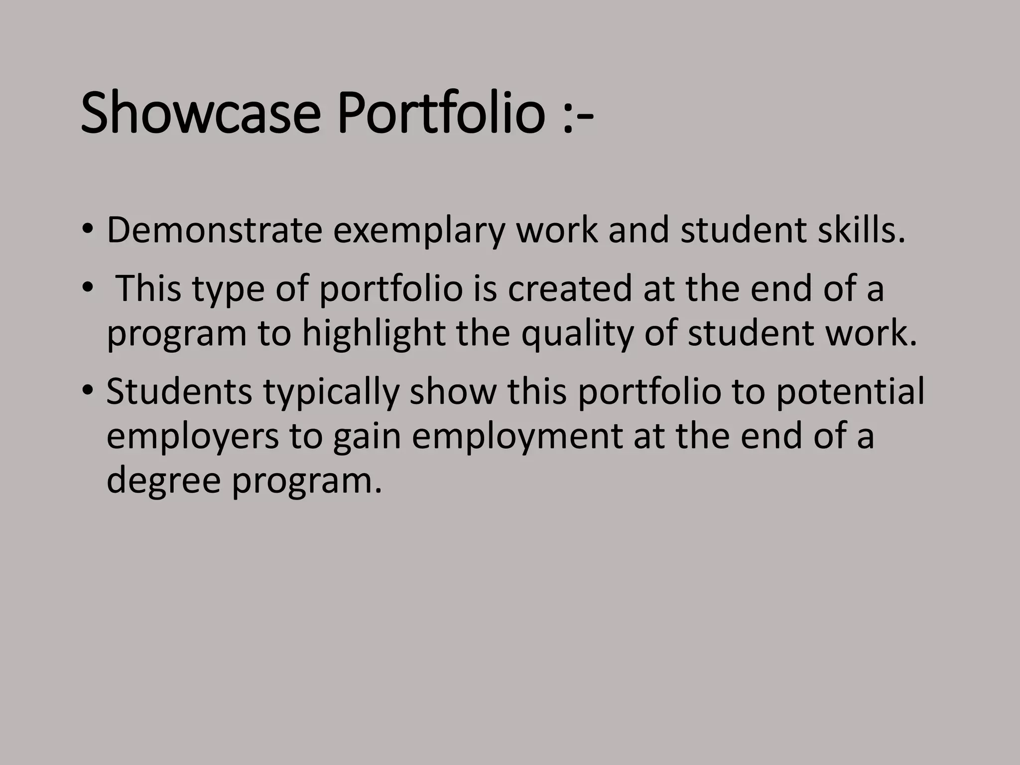 E-Portfolio | PPTX