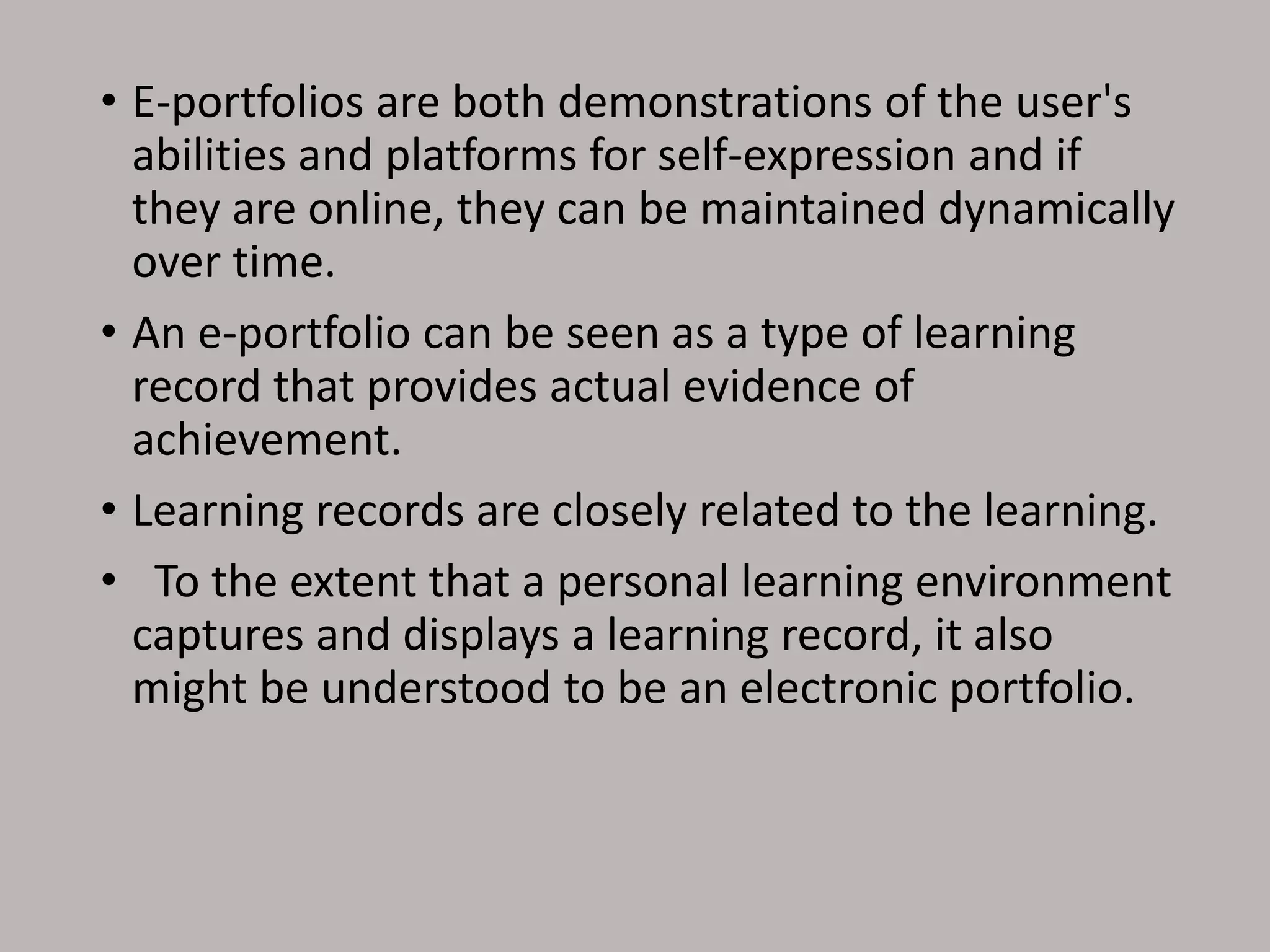E-Portfolio | PPTX