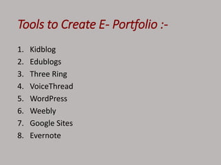 E-Portfolio | PPTX