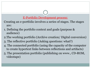 e-content on E-Portfolio and E-Rubrics.pptx