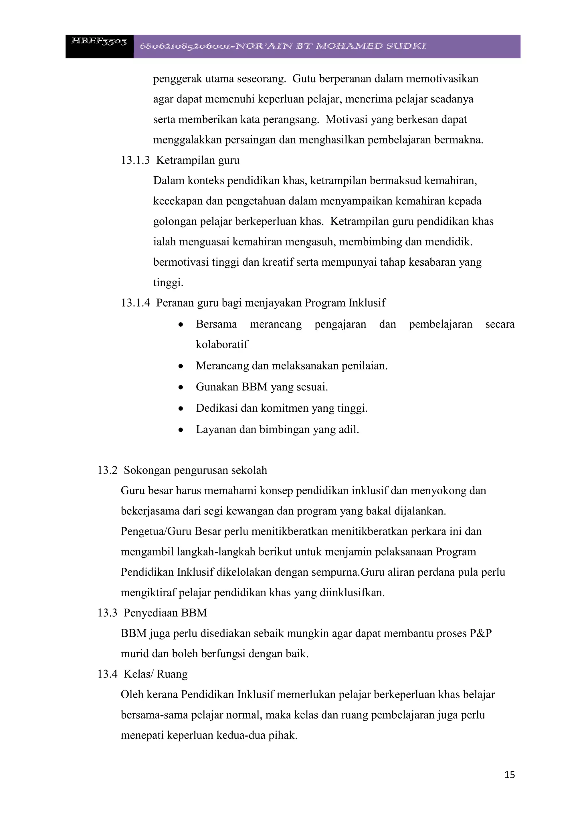 E portfolio kertas kerja | DOCX