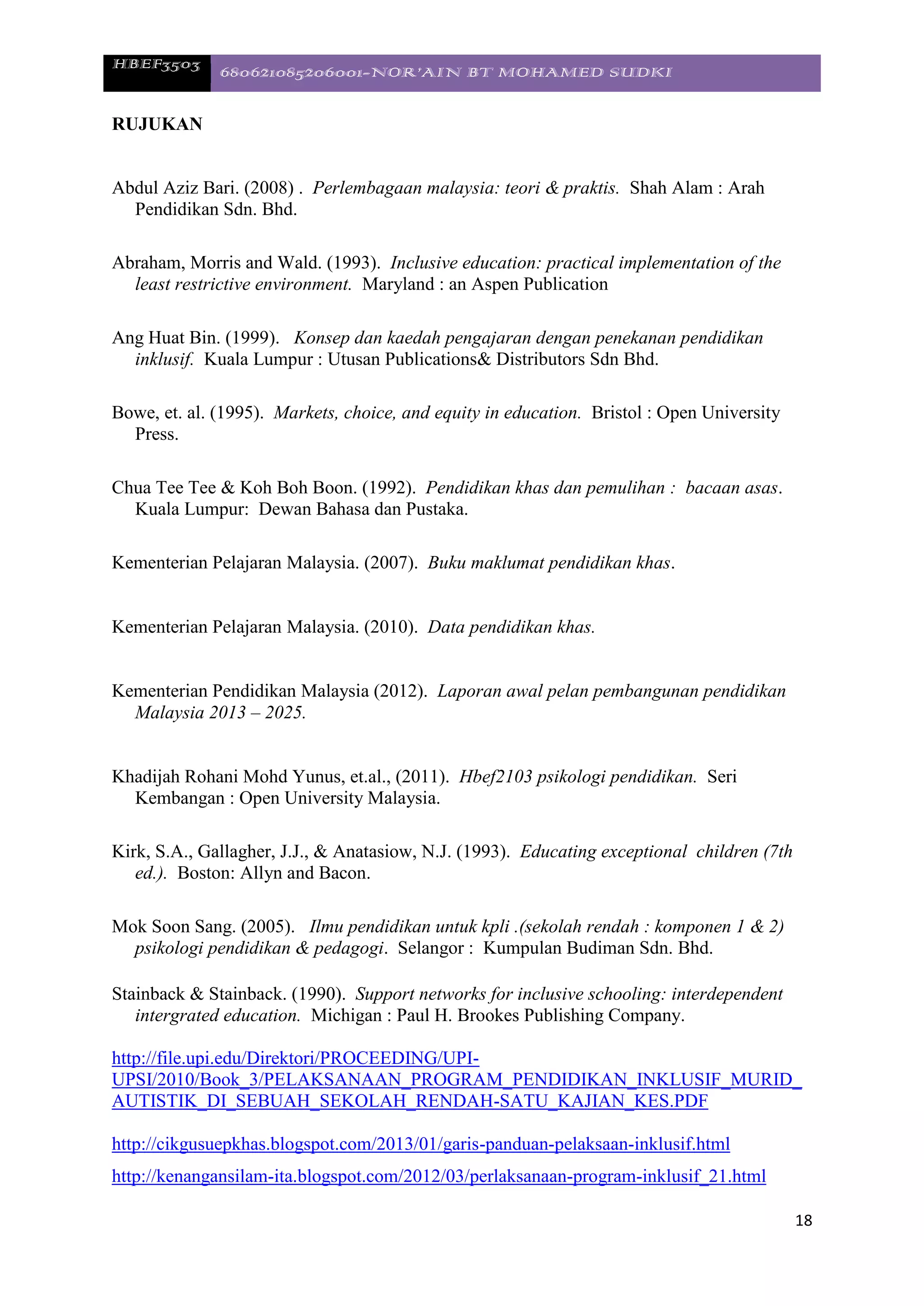 E portfolio kertas kerja | DOCX