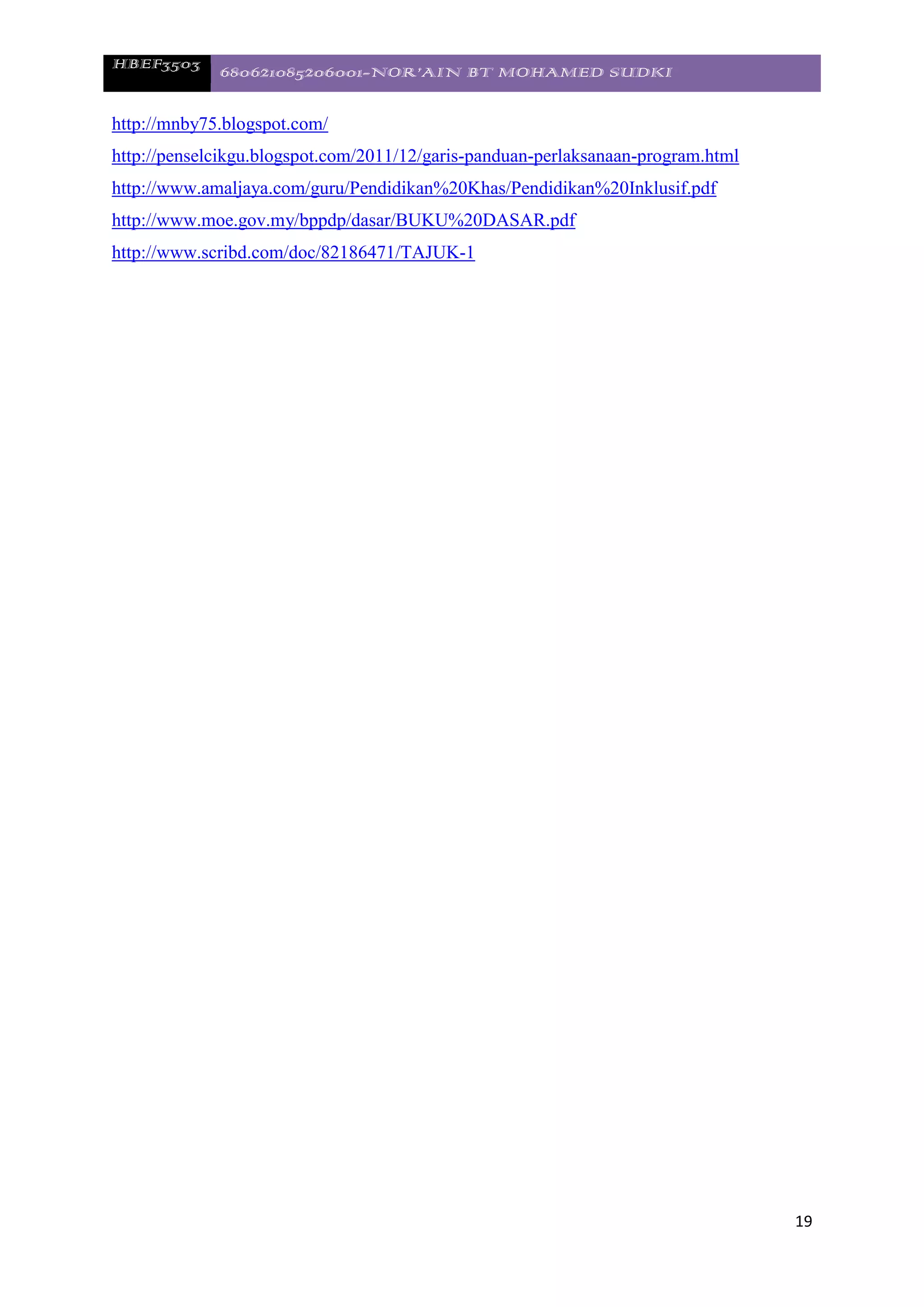 E portfolio kertas kerja | DOCX