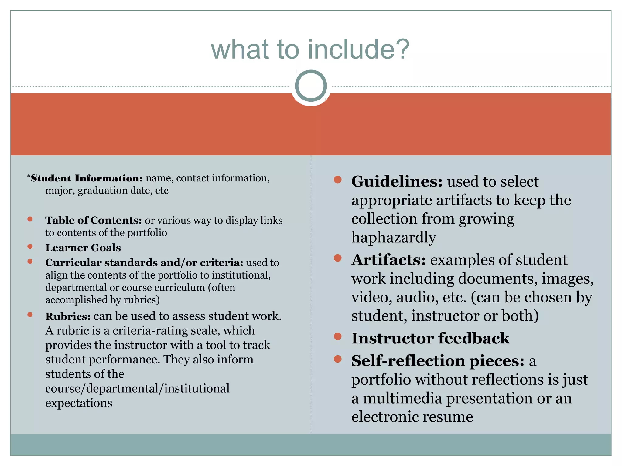 E portfolio presentation | PPT