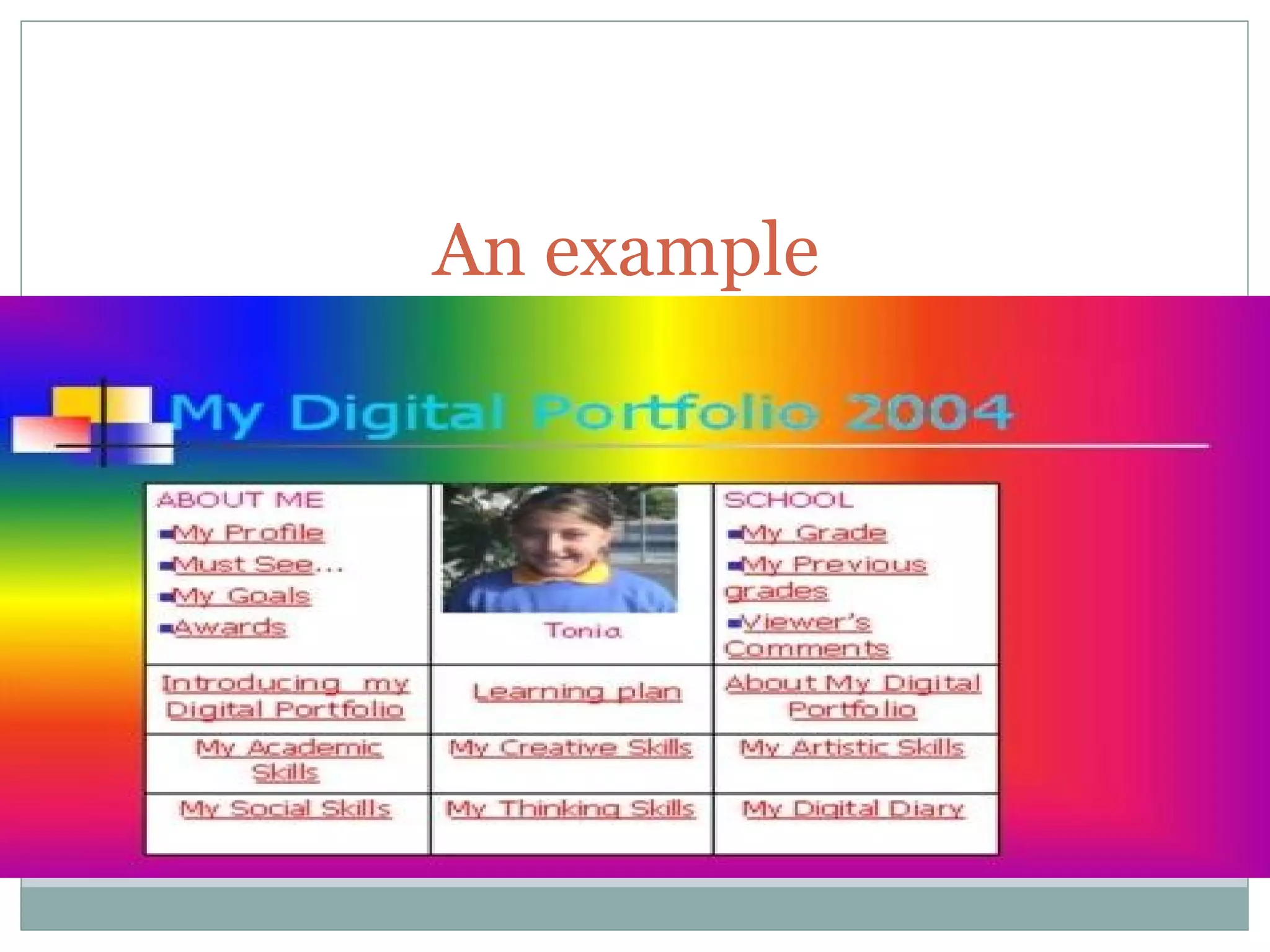 E portfolio presentation | PPT