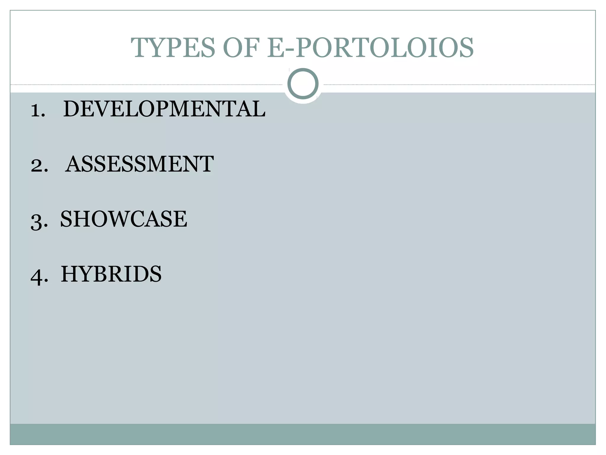 E portfolio presentation | PPT