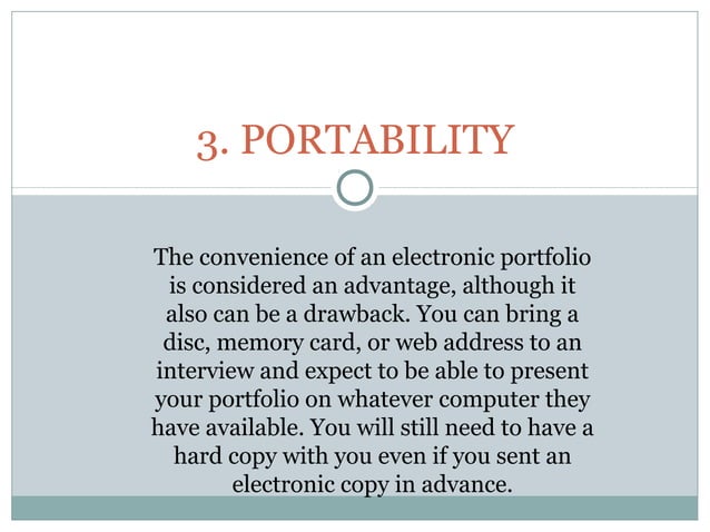 E portfolio presentation | PPT