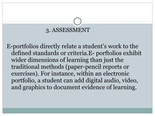 E portfolio presentation | PPT