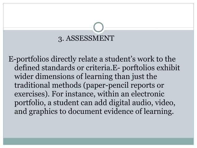 E portfolio presentation | PPT