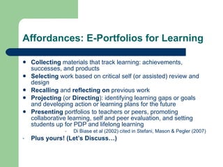An Introduction to E-Portfolios | PPT