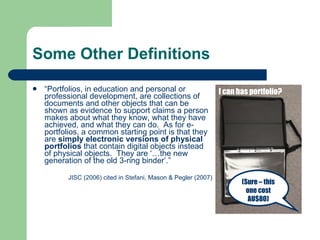 An Introduction to E-Portfolios | PPT