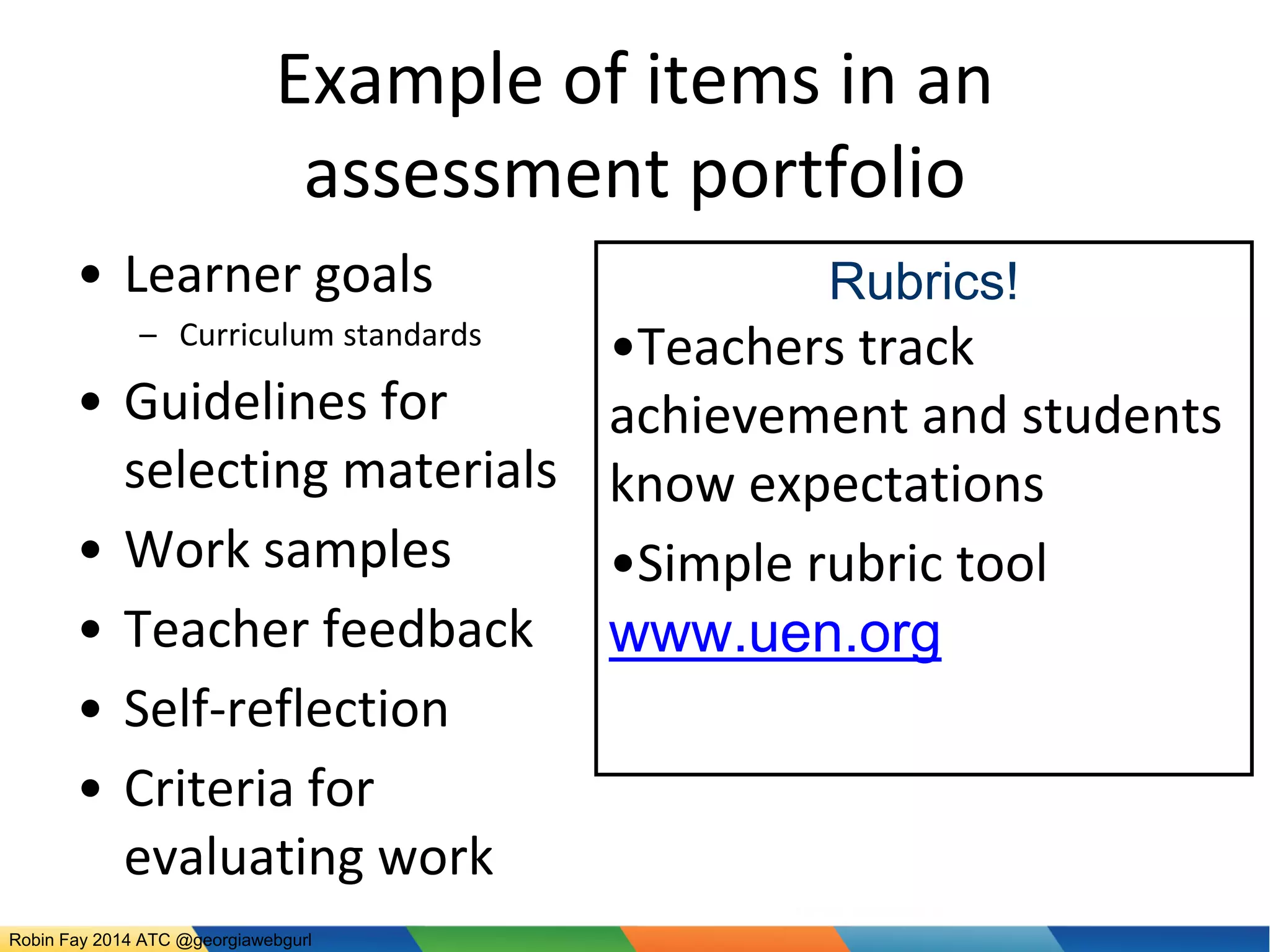 E portfolios atc overview | PPTX