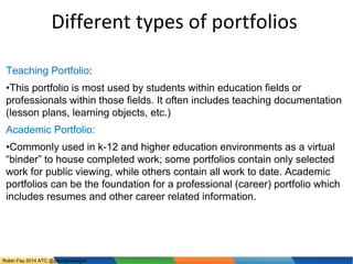 E portfolios atc overview | PPTX