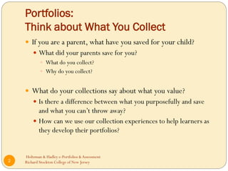 E Portfolios In Assessment Holtzman & Hadley | PDF