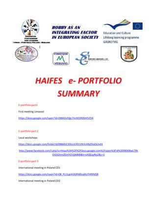 E portfplio | DOCX